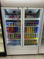 China Double Door Pepsi Glass Door Refrigerator Upright Display Fridge Beer cooler for sale