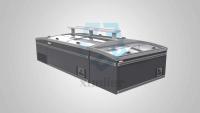 China 630L Supermarket Island Freezer 21 Cu Ft Direct Cooling for sale