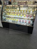 China Bread Cake Bakery Counter Display Case Air Cooling for sale