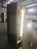 China Commercial Wine Glass Door Display Freezer Beverage Single Door Upright for sale