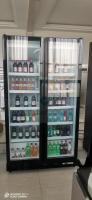 China Double Door Commercial Bar Freezer Glass Door Air Cooling for sale