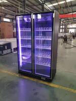 China Double Door Commercial Bar Freezer Glass Door Air Cooling for sale