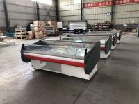 China Supermarket Glass Door Chest Freezer Air Cooling 2 To 8 Degree for sale