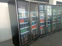 China 3 Door Restaurant Glass Door Display Freezer 2 To 8 Degree for sale