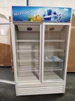 China Beer And Beverage Double Glass Door Display Fridge 660L for sale