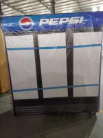 China Vertical 1010L 3 Door Commercial Upright Display Freezer for sale
