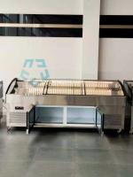 China Curved Glass Butcher Fridge Display for sale