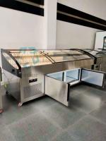 China Curved Glass Butcher Fridge Display for sale