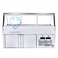 China Dual Temperature Commercial Deli Refrigerator Painted Steel 220V for sale