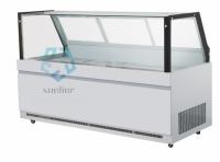 China Dual Temperature Commercial Deli Refrigerator Painted Steel 220V for sale