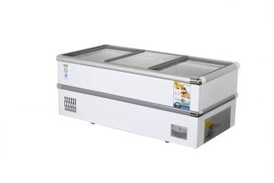 China 588L Supermarket Island Freezer 21 Cu Ft 1.6m 1.8m 2.0m 2.5m for sale