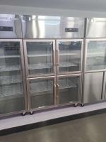 China Six Door Glass Door Display Freezer Automatic Defrosting And Defogging for sale