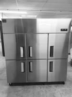 China 6 Door Stainless Steel Commercial Fridge Freezer 1350L 48 cu ft for sale