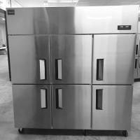 China 6 Door Stainless Steel Commercial Fridge Freezer 1350L 48 cu ft for sale