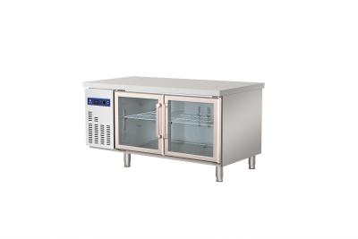 China Horizontal Glass Door Stainless Steel Freezers R134A R290A for sale