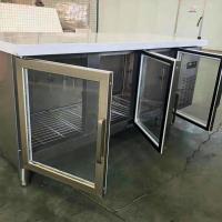 China Horizontal Glass Door Stainless Steel Freezers R134A R290A for sale