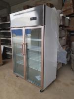 China Glass Door Upright Stainless Steel Freezers Commercial Restaurant for sale