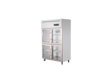 China Glass Door Upright Stainless Steel Freezers Commercial Restaurant for sale