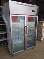 China Glass Door Upright Stainless Steel Freezers Commercial Restaurant for sale