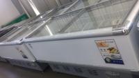 China 2m Commercial Chest Freezer Glass Top Ice Cream CE for sale