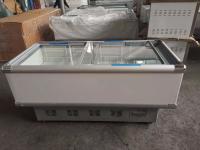 China Horizontal island cabinet commercial  direct  cooling refrigeration and freeze display cabinet for sale