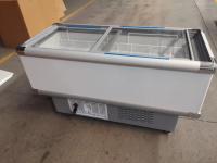 China Sliding Door Supermarket Island Freezer Top Opening 500L 18 Cu Ft for sale