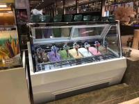 China CE Stainless Steel Ice Cream Showcase Freezer Air Cooling for sale