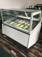 China CE Stainless Steel Ice Cream Showcase Freezer Air Cooling for sale