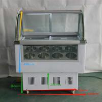 China 200L Commercial Ice Cream Dipping Cabinet 53 Gallon 220V 110V for sale