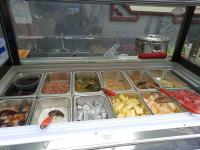 China 200L Commercial Ice Cream Dipping Cabinet 53 Gallon 220V 110V for sale