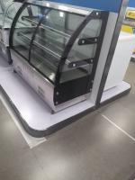 China Air Cooling Ice Cream Showcase Freezer SS304 1200L Curved Glass for sale