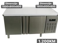 China Meat Food Stainless Steel Table Top Freezer 1.8m Dirct Cooling for sale