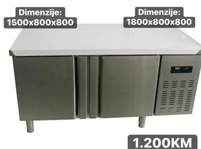 China Meat Food Stainless Steel Table Top Freezer 1.8m Dirct Cooling for sale