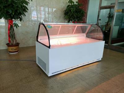 China Air Cooling SUS Deli Display Freezer With Manual Defrost for sale