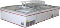 China Top Open Supermarket Island Freezer Single Temperature Manual Defrost for sale