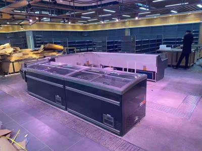 China High-end combination of air-cooled defrosting and defogging island freezer freezer for sale