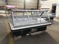 China Sliding Door Deli Display Freezer 1.5m 2m 2.5m Stainless Steel Meat for sale