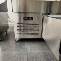 China Stainless Steel Sliding Door Deli Display Freezer Air Cooling for sale