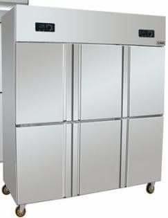 China Kitchen Stainless Steel Freezers Six Doors 48 Cubic Foot for sale