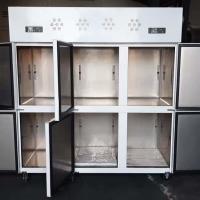 China Commercial Stainless Steel Freezers Six Doors 48 Cu Ft for sale