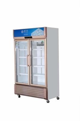 China Supermarket Cold Drink Display Fridge Double Door 738L for sale