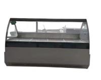 China Double Temperature White Butcher Fridge Display Duck Neck Meat for sale