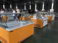 China Air Cooled Stainless Steel Deli Display Freezer CE Marble Slab Seafood for sale