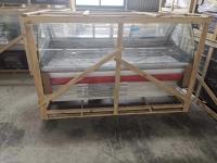 China Sliding Door Butcher Meat Freezer Direct Cooling 220V for sale
