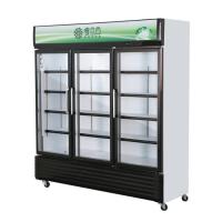 China Commercial Vertical Glass Door Freezer Cold Energy Drink Beverage Display Refrigerator for sale