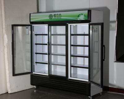 China Commercial Vertical Glass Door Freezer Cold Energy Drink Beverage Display Refrigerator for sale
