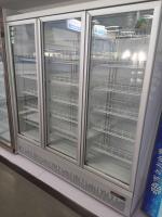 China Restaurant Bar Beverage Upright Glass Door Freezer Three Door for sale
