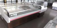 China Fresh Meat Chest Freezer Sliding Glass Doors Top Opening for sale