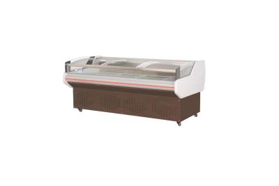 China R134a R600a Ice Cream Showcase Freezer Direct Cooling System for sale