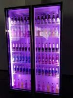 China Commercial Glass Door Upright Wine Chiller Soft Drink Display Fridge for sale